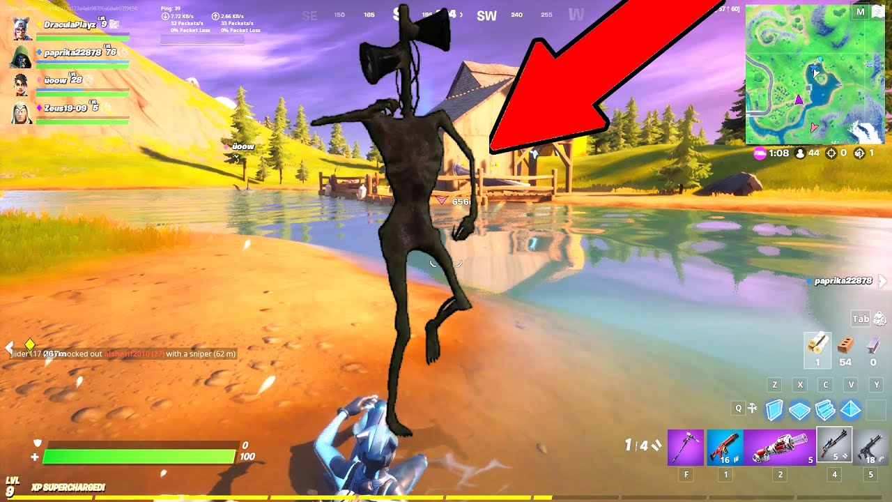Siren Head DEFAULT DANCE In Fortnite Battle Royale! - YouTube