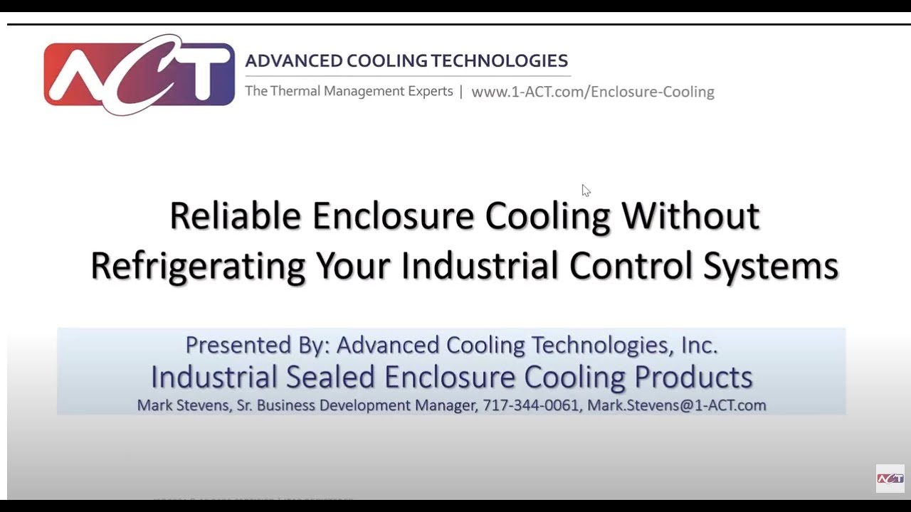 WEBINAR: Reliable Enclosure Cooling Without Refrigerating Your ...