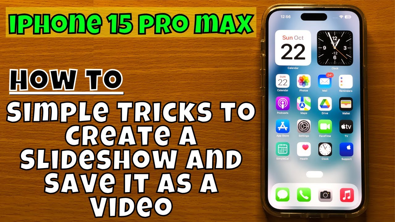 Simple Tricks to Create a Slideshow and Save It As a Video | iOS 16 ...