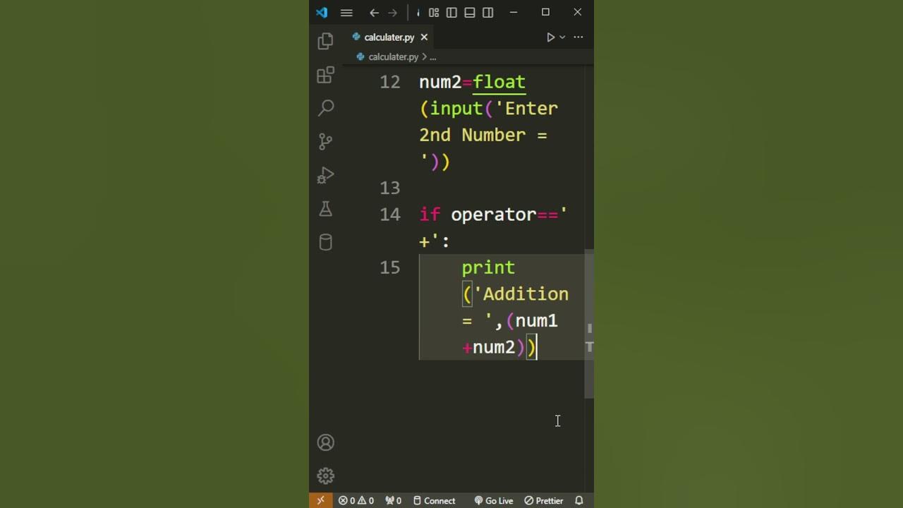 Simple Calculator In Python Coding Codeprojects Python Programming 5253