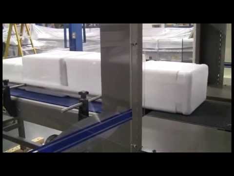 ARPAC's 45TW-28 Tray Wrapper Running Styrofoam Coolers - Demo - YouTube