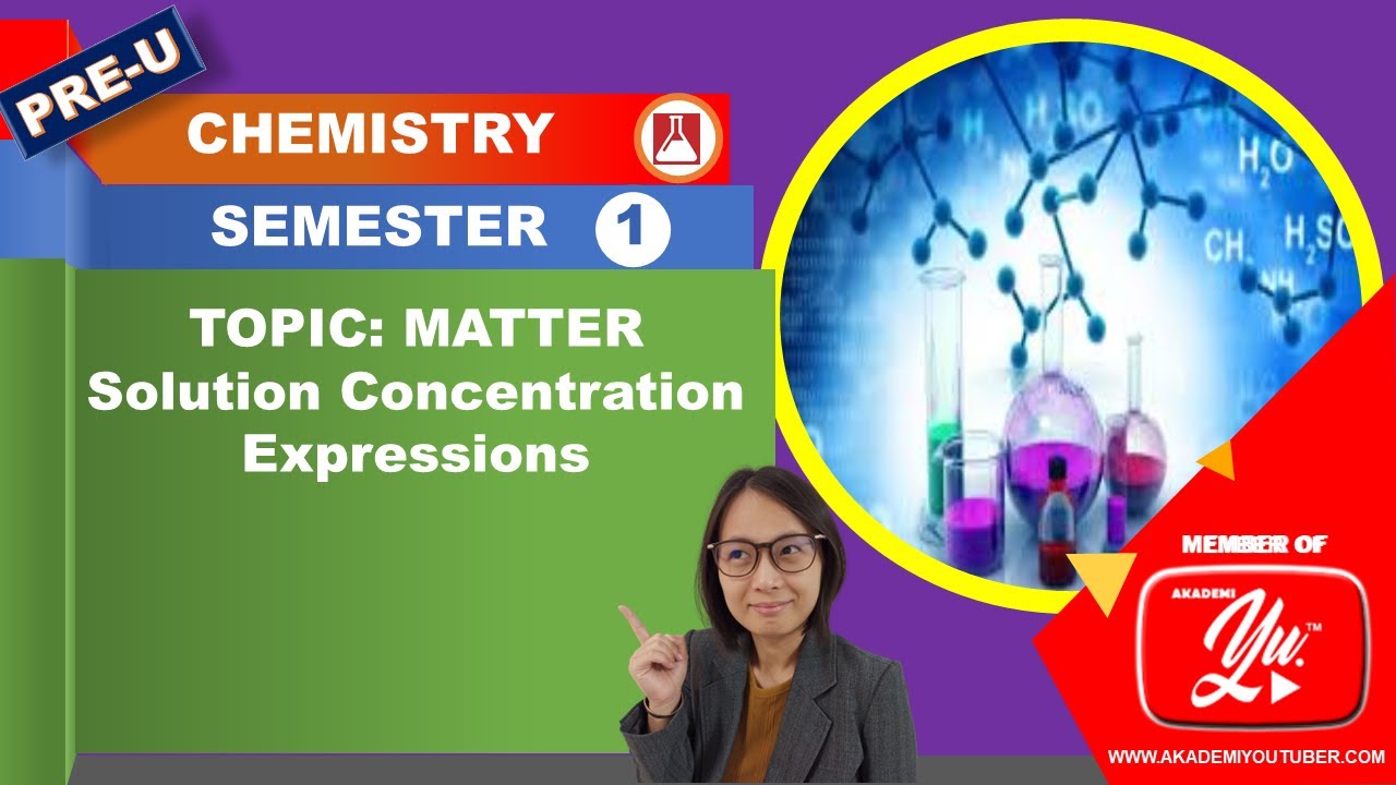 Solution Concentration Expressions #TeacherTang - YouTube
