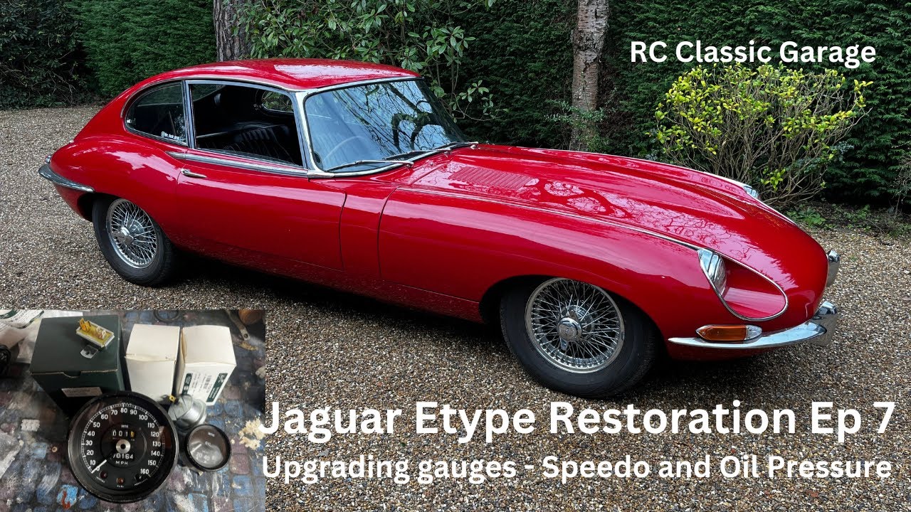 Jaguar Etype Ep 7 - upgrading my gauges installing a GPS speedometer ...