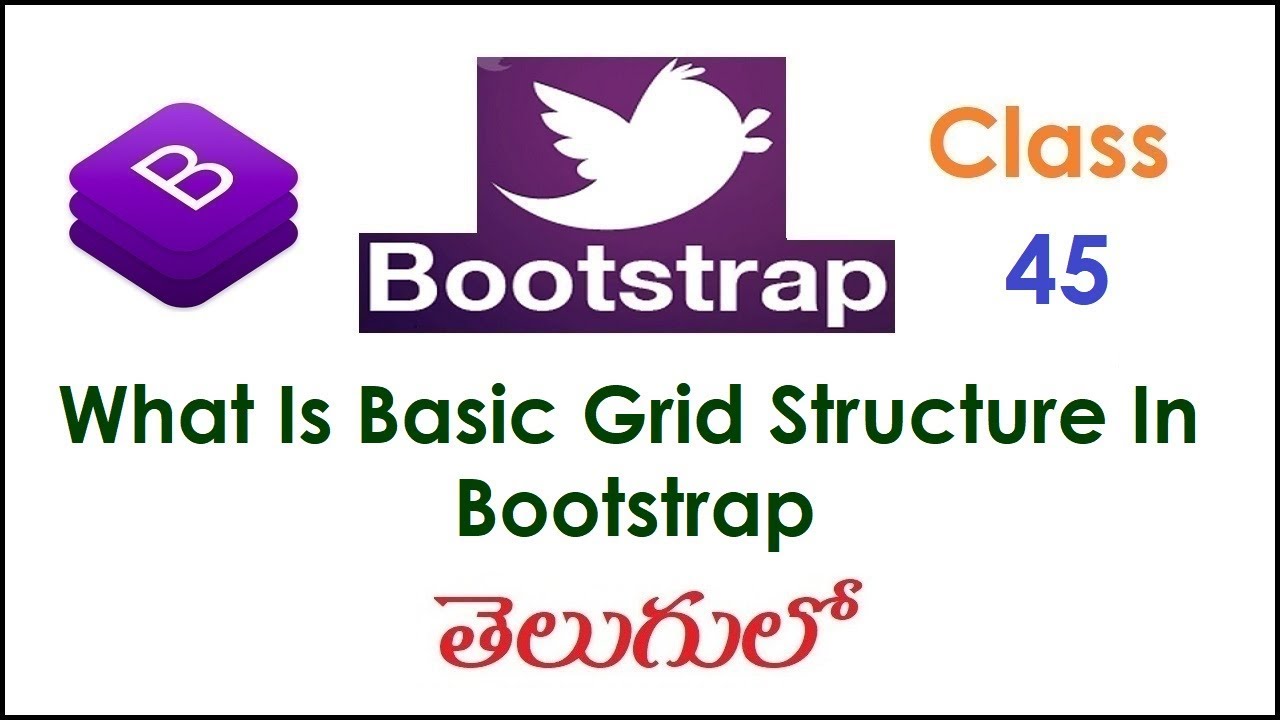 What Is Basic Grid Structure In Bootstrap Telugu 45 I Bootstrap ...