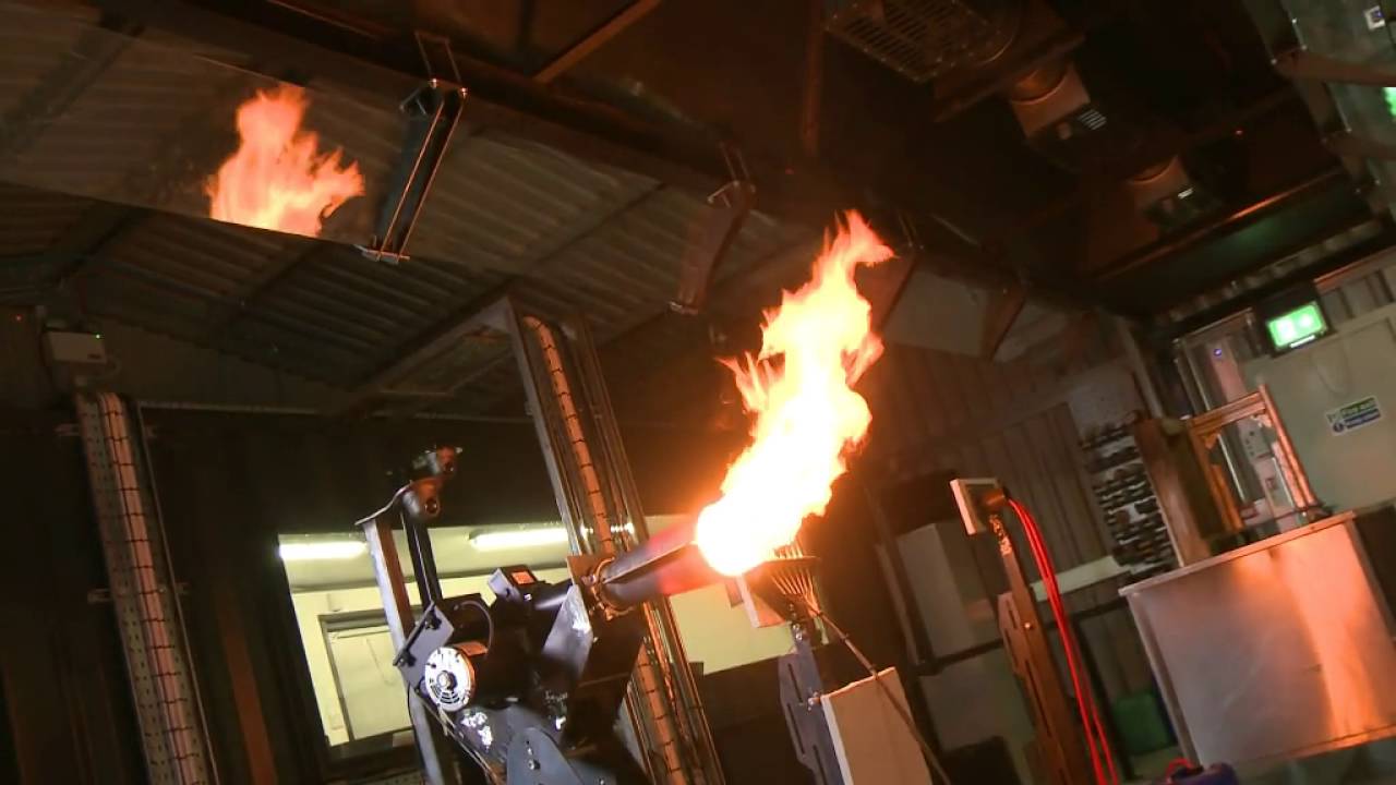 Modified Gun Oil Burner: Fire Testing - YouTube