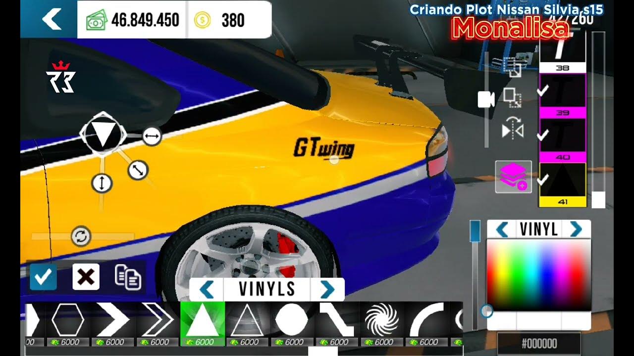 Plotagem Nissan Silvia s15 Monalisa Car Parking Multiplayer - YouTube