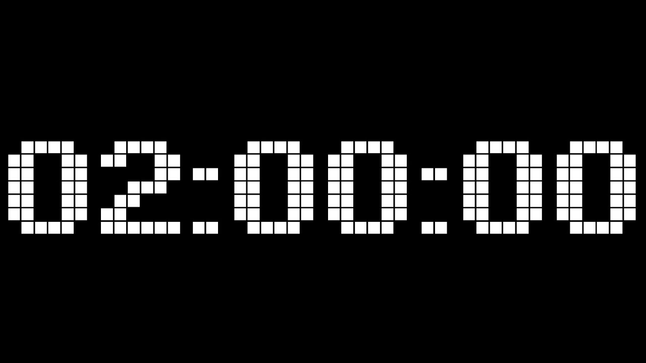 2 Hour Timer Pixel Countup 2 Hour Pixel Count Up 2h Timer Youtube