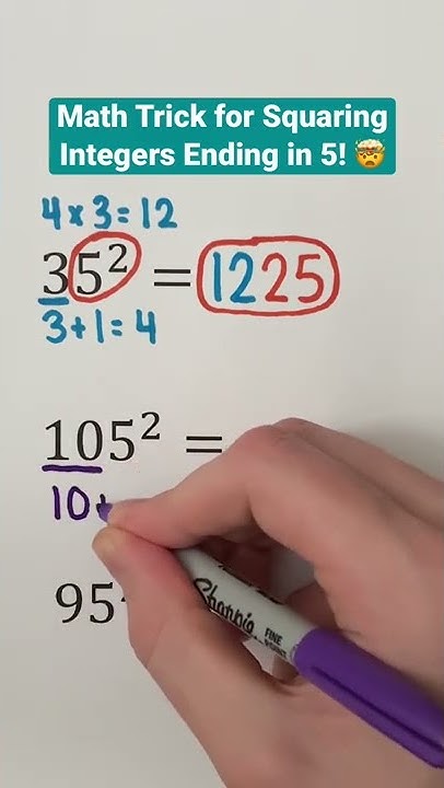 Math Trick for Squaring Integers Ending in 5! 🤯 #Shorts #math #mathtrick #mathtricks #trick # ...