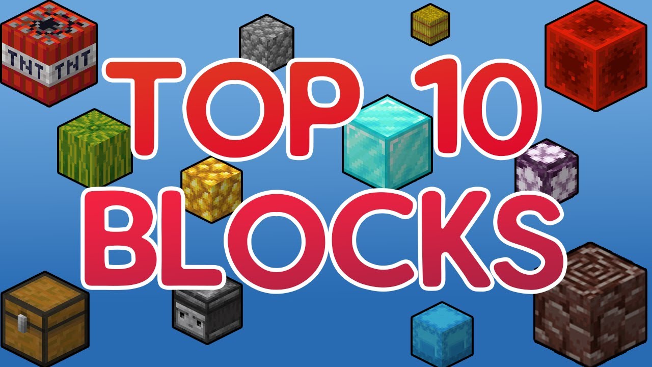 The (not so) OFFICIAL Top 10 Blocks in Minecraft - YouTube