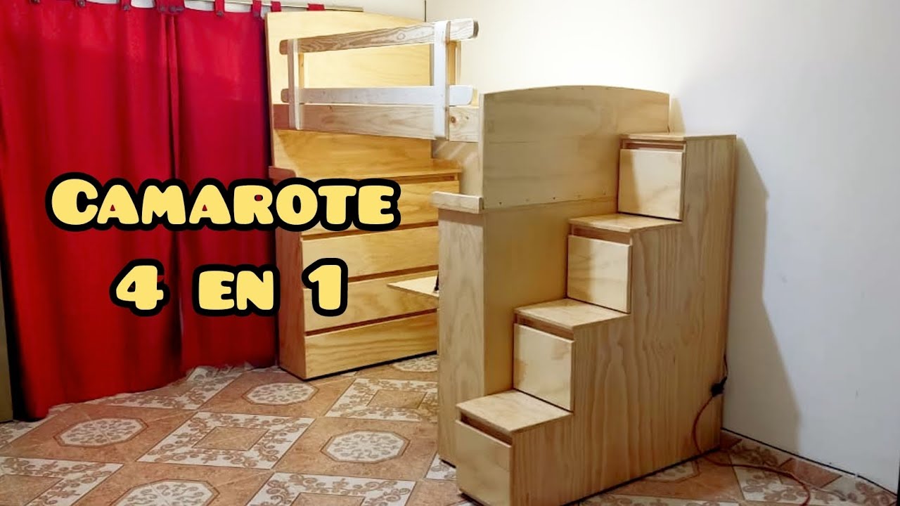 camarote o litera (4 funciones en 1) - YouTube
