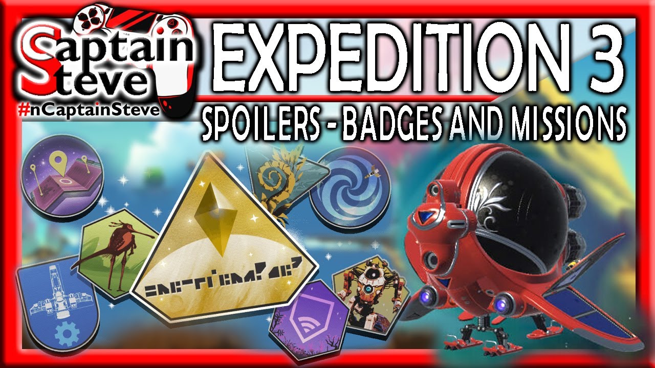 No Man's Sky Frontiers Cartographers Expedition 3 Missions Badges ...