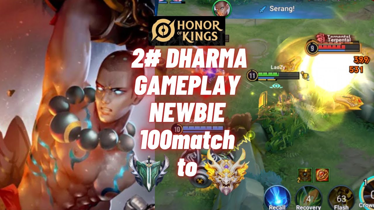 GAMEPLAY TOP ASIA DHARMA BEST BUILD AND ARCANA - HONOR OF KINGS - YouTube