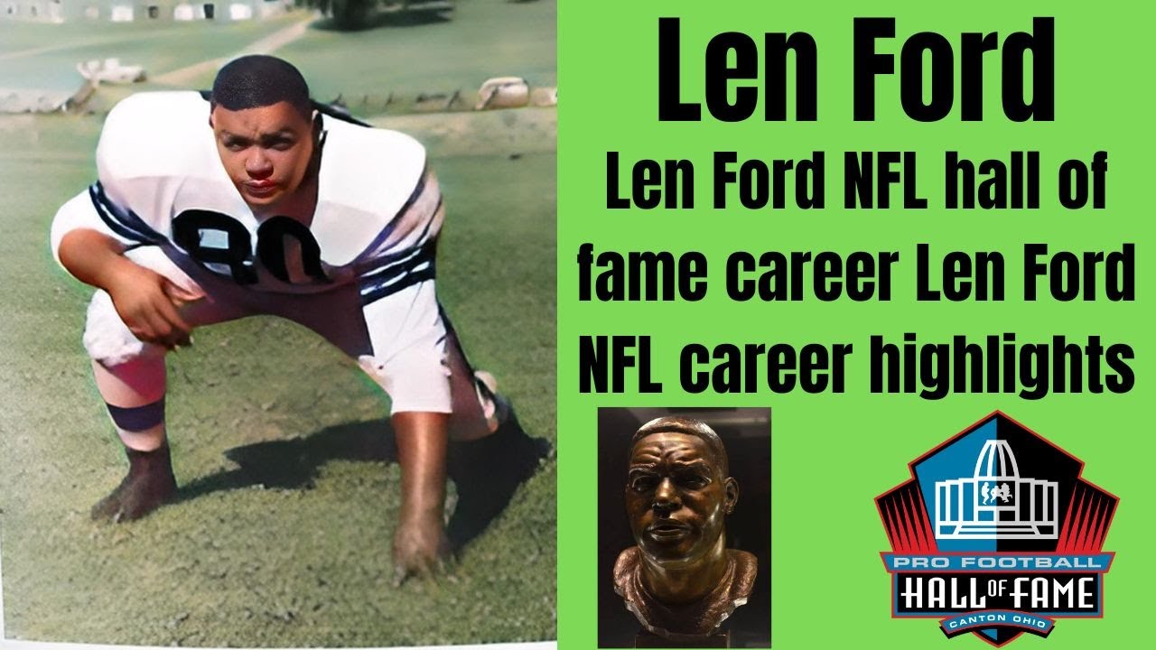 Len Ford NFL hall of fame career | Len Ford NFL career highlights - YouTube
