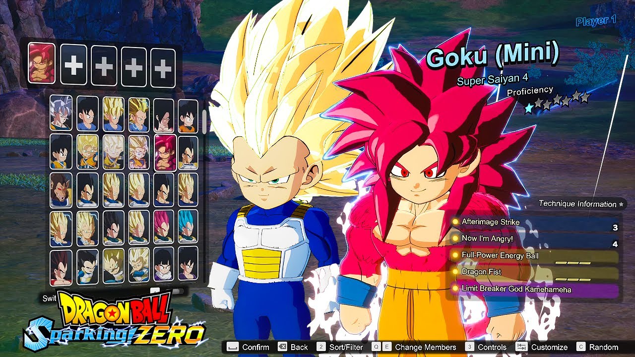 DRAGON BALL: Sparking! ZERO - New SSJ4 Goku & SSJ3 Vegeta Mini w ...