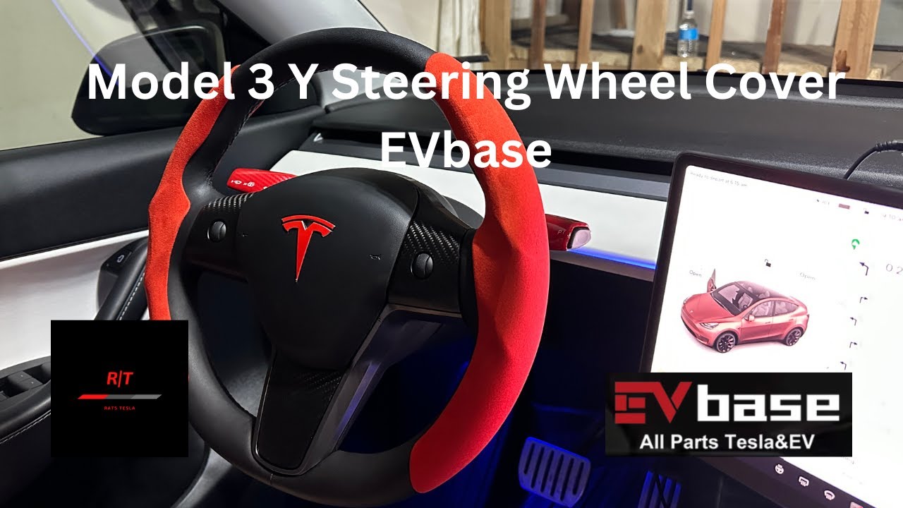 Tesla Model 3 Y Steering Wheel Modification from EVbase - YouTube