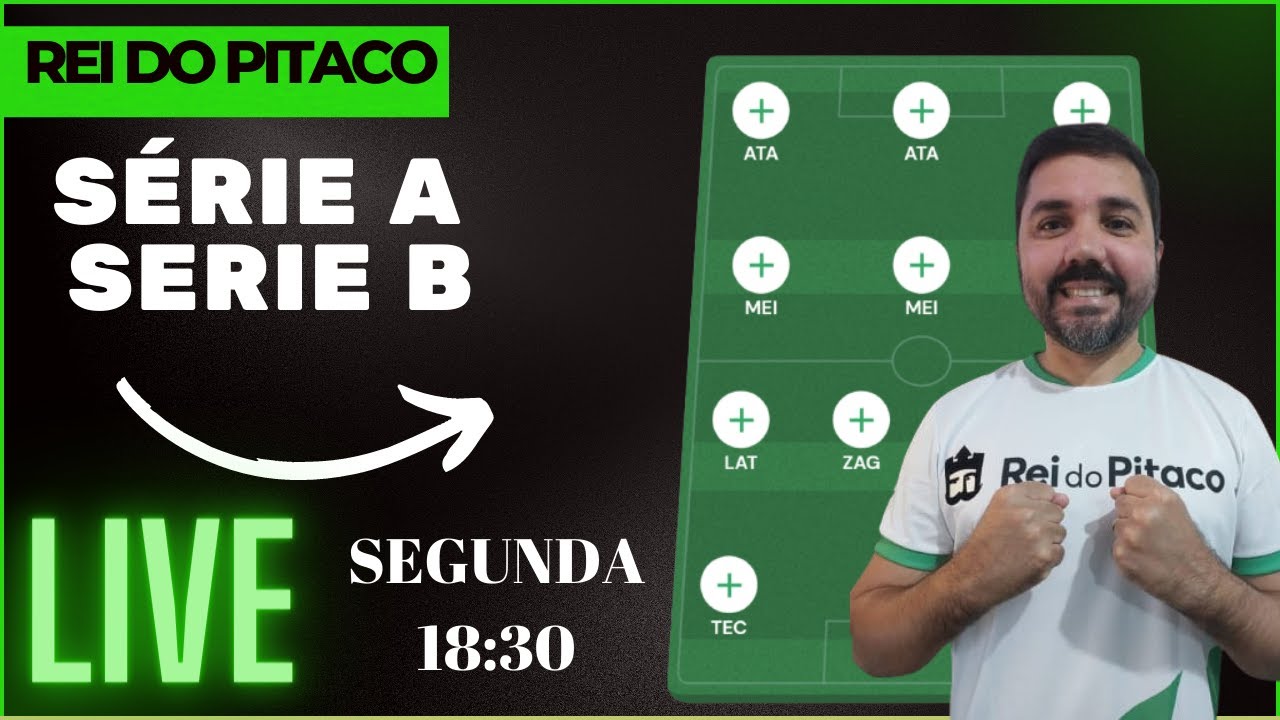 LIVE REI DO PITACO - Série A e B #reidopitaco - YouTube