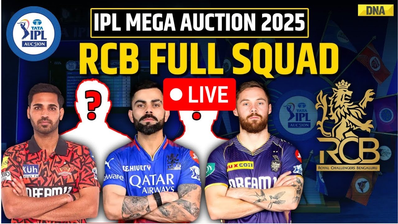 IPL Auction 2025 Live: Royal Challengers Bengaluru Full Squad I RCB ...