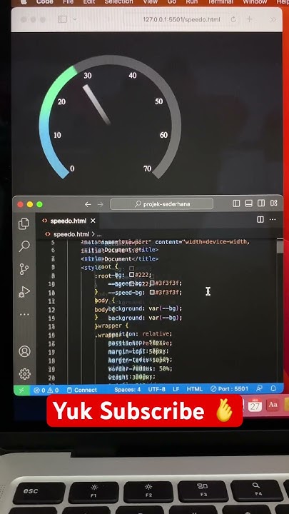 Create speedometer using HTML and CSS only - YouTube