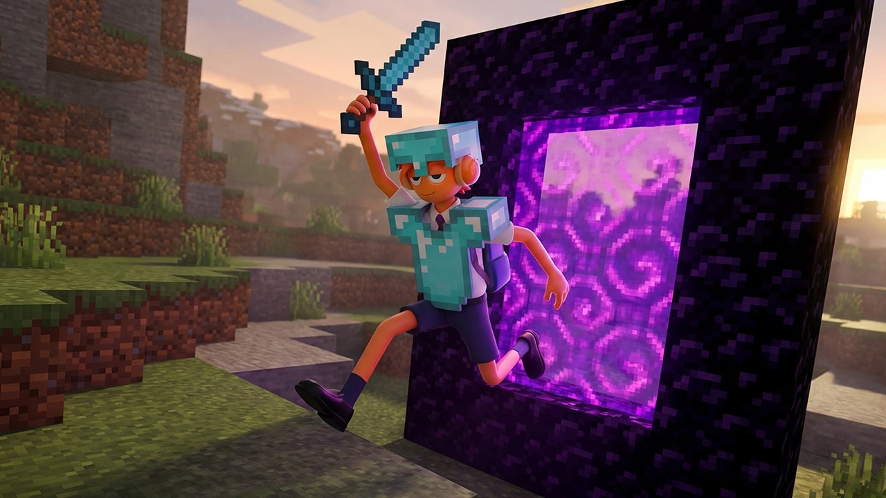 Oren Trapped in Minecraft! Can He Survive in the Block World? - YouTube