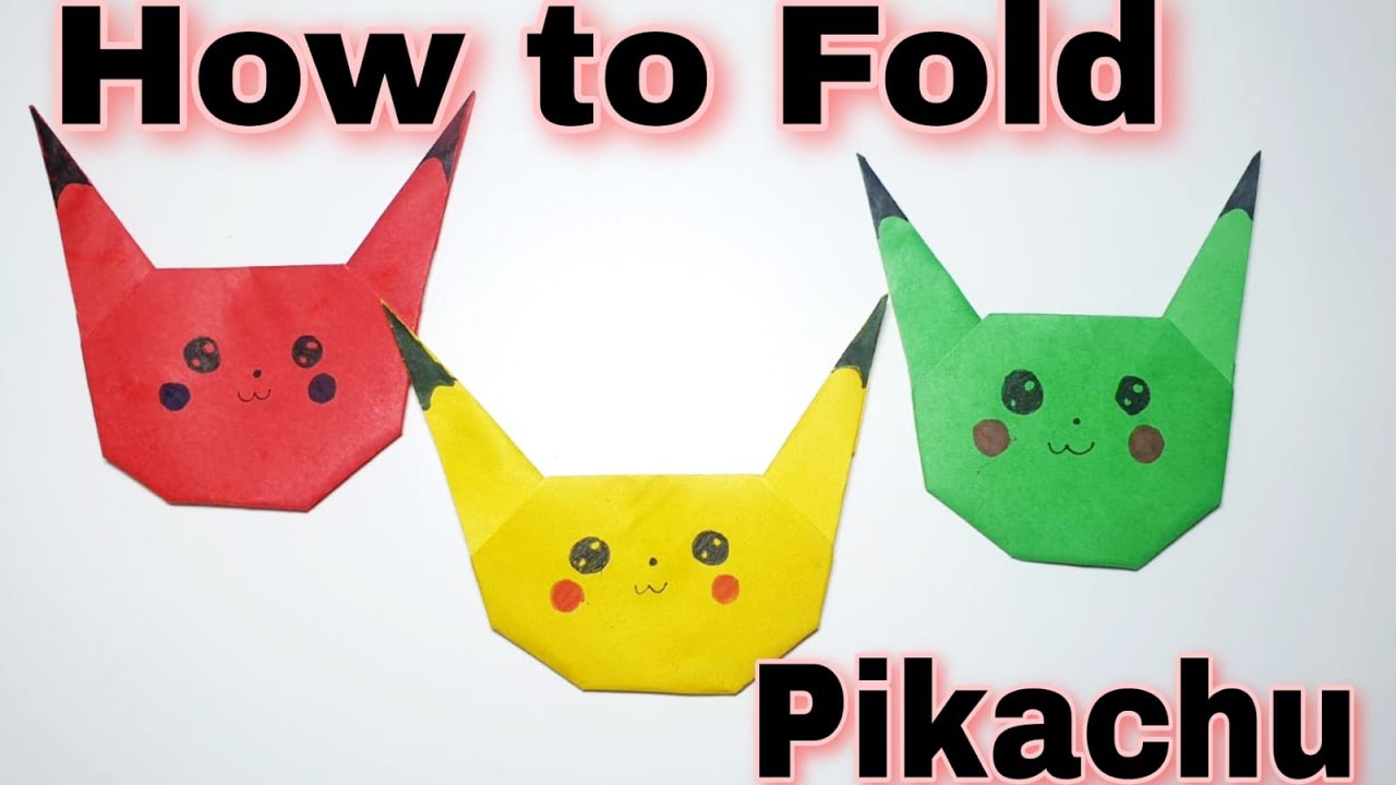how to fold an Origami Pikachu from pokemon go | #pikachu #pokemongo # ...