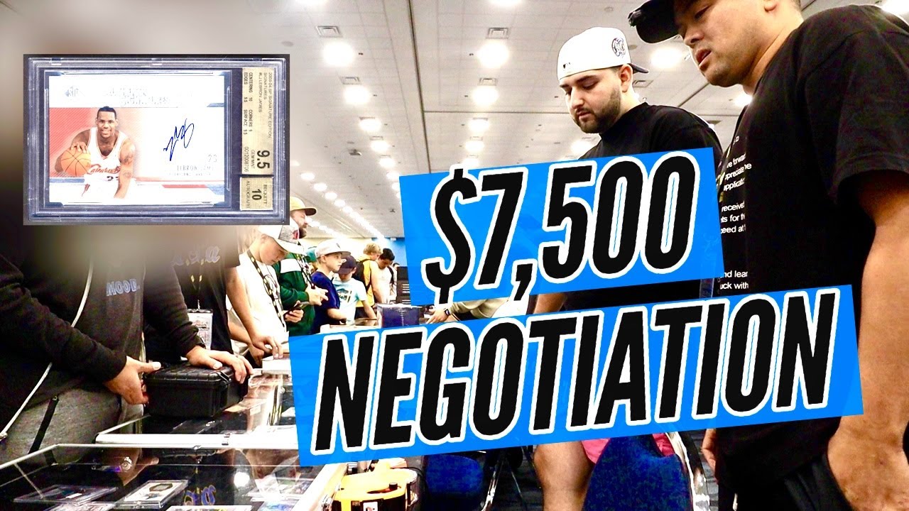 $7,500 Sports Card Negotiation - Lebron James Auto - YouTube