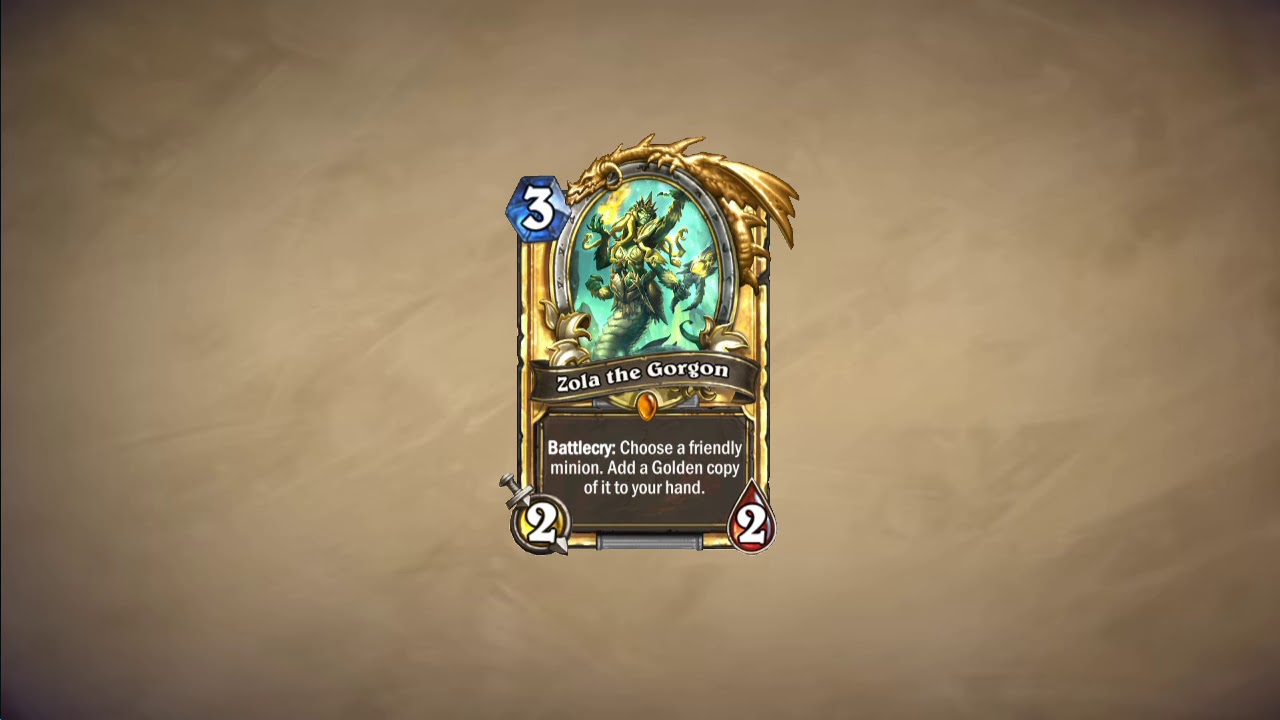 Hearthstone Sounds - WOW GOLDEN LEGENDARY [Zola the Gorgon] (on Attack ...