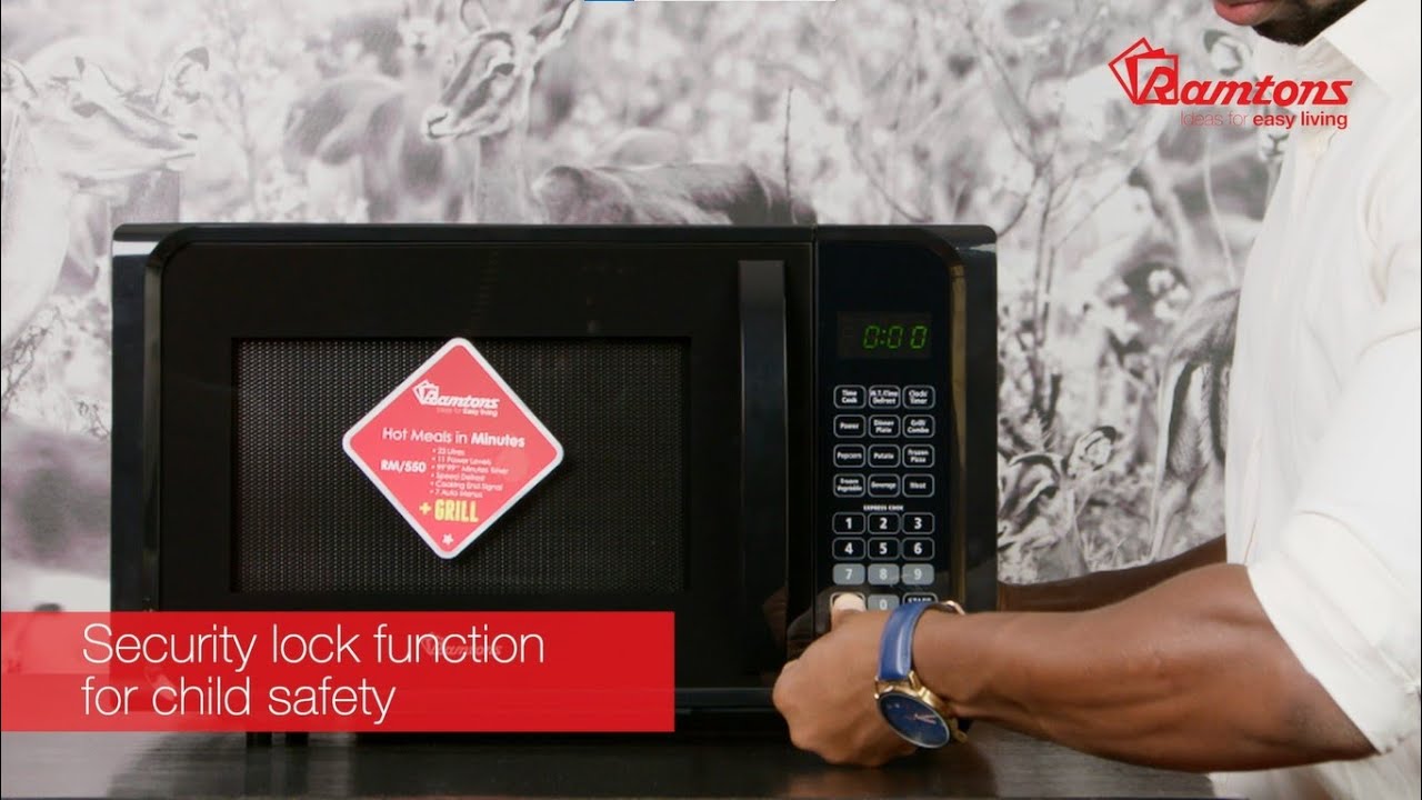 Ramtons | RM/550 | 23 Litres Microwave+Grill | Sleek Black Body | 6 ...