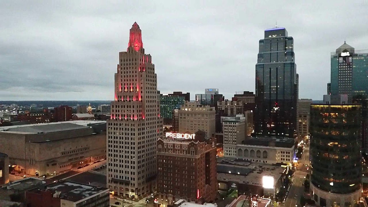 Downtown Kansas City From A Birds Eye View - YouTube