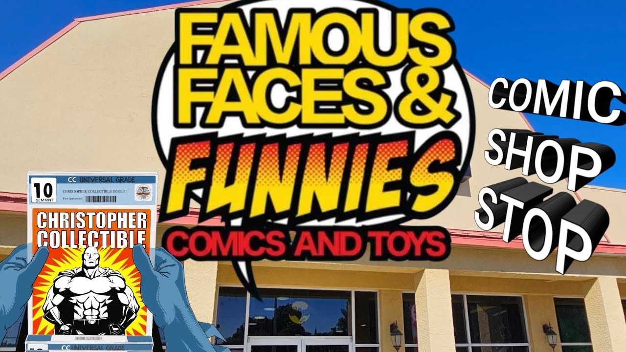 Comic Shop Stop: Famous Faces & Funnies Comics and Toys - YouTube