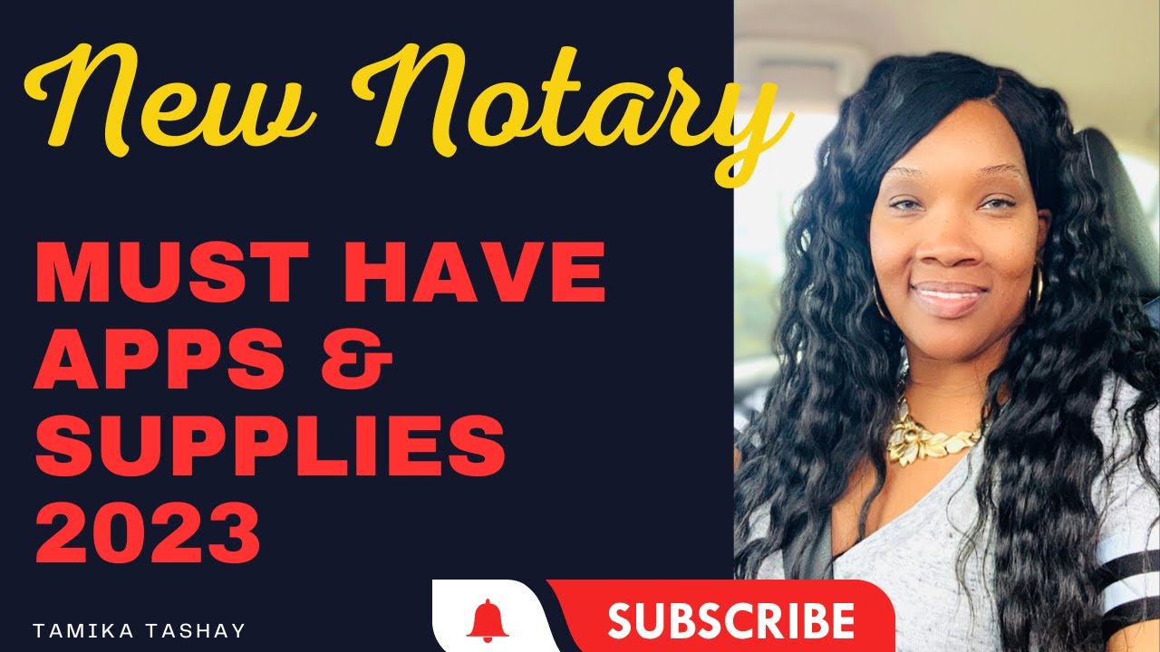 Must Have Notary Apps & Supplies for New Notaries 2023 - YouTube