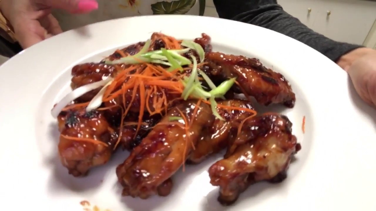 Homemade honey, ginger chicken Wings Lao food/Naly’s kitchen. - YouTube