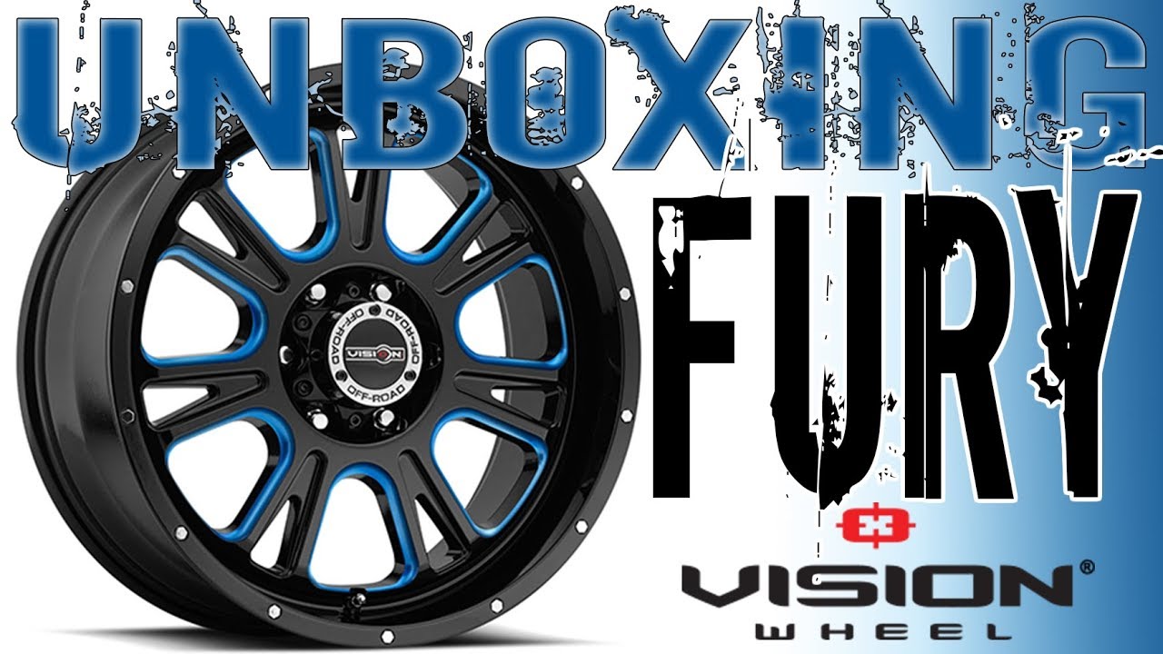Vision Fury 18x8.5 +0 Wheel Rim Unboxing - YouTube
