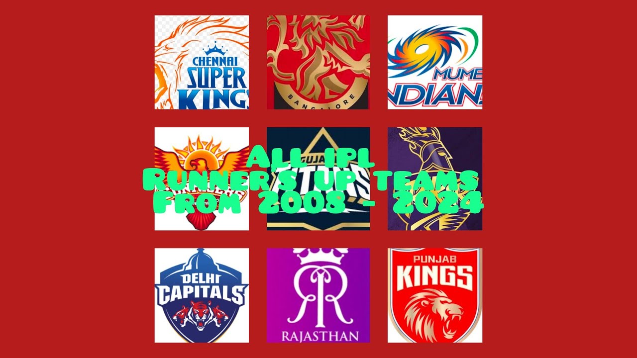 All IPL runner's up teams from 2008 - 2024 🏏🏆 - YouTube