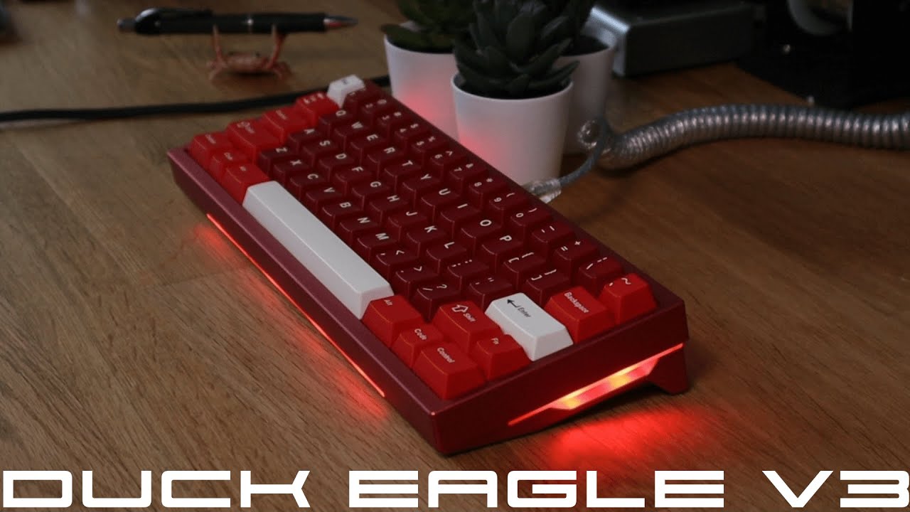 Duck Eagle v3 w/Lubed TTC Gold Pinks Sound Test/Typing Test - YouTube