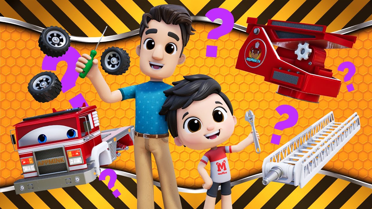 Fire Truck Song | Police Helicopter | Police Car | kids dance song # ...