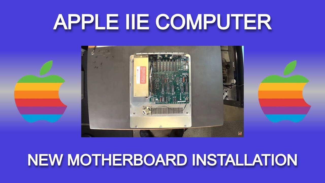 New Apple IIe Enhanced Motherboard Install - YouTube