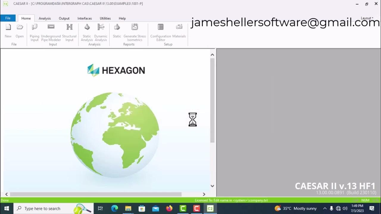 Caesar II v13 learning software for the students and beginner engineers ...