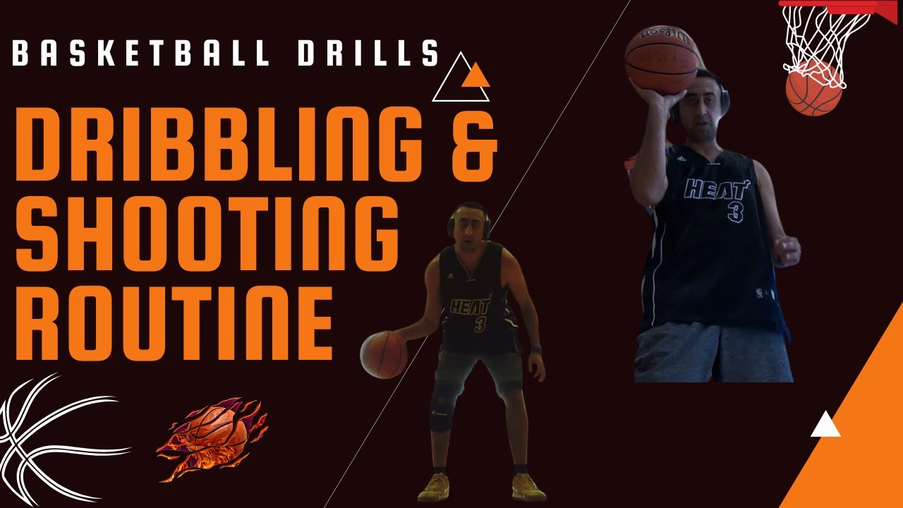 Basketball Practice Drills Vol.1 - Dribbling & Shooting Routine - YouTube