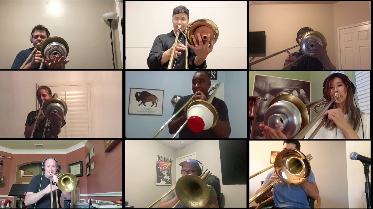 Hex Files - Dallas Asian Wind Ensemble Trombone Octet - YouTube