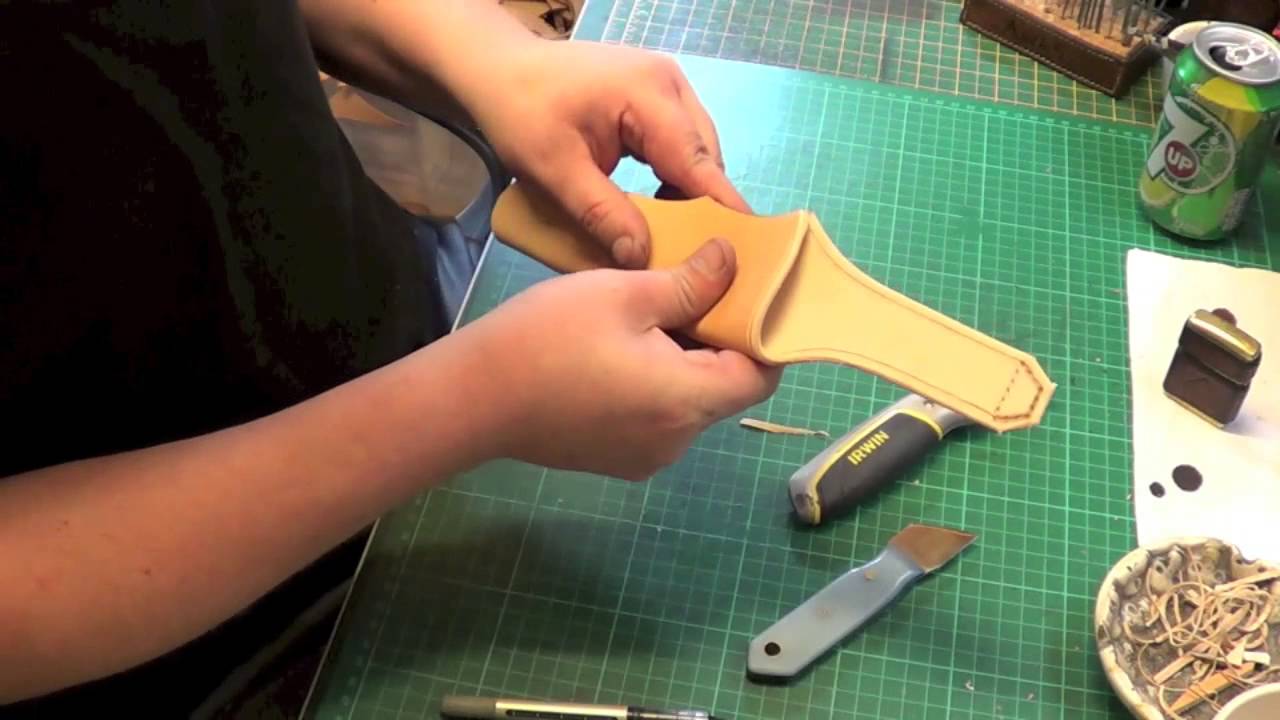making a custom sheath - YouTube