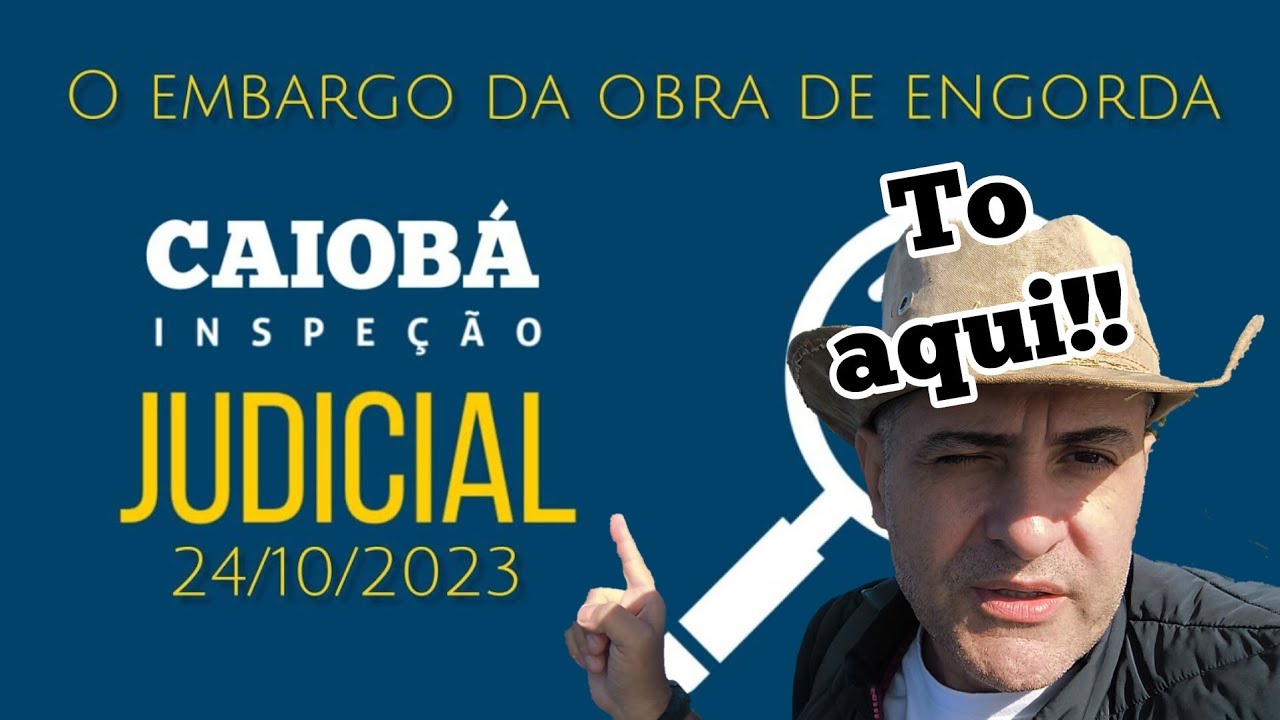 A VISTORIA DA OBRA DA PRAIA EMBARGADA ESTA ACONTECENDO AGORA - YouTube