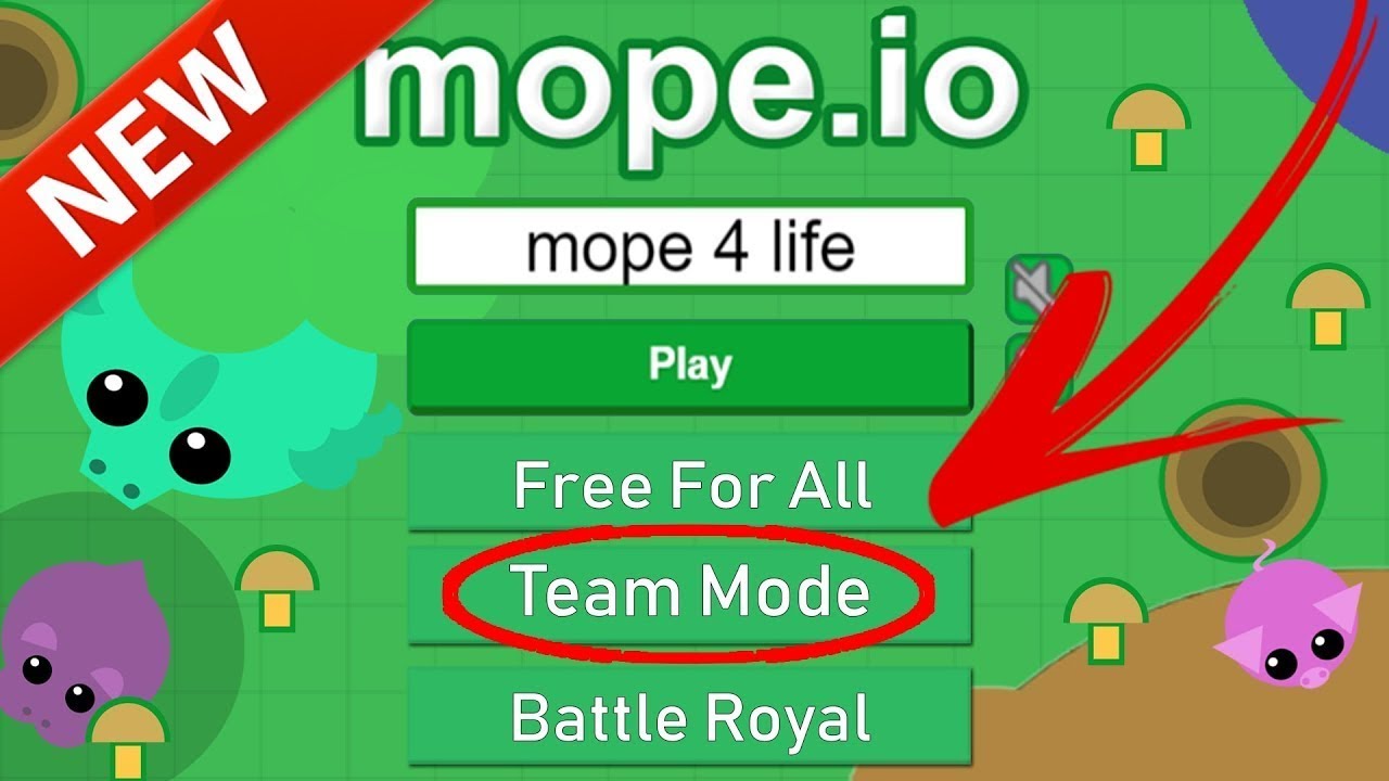 Mope.io - TEAM MODE IS BACK!!/ Testing Mope.io Update - YouTube