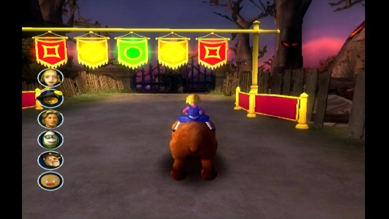 Shrek Smash N' Crash Racing PS2 Goldilocks Racing In Haunted Woods ...