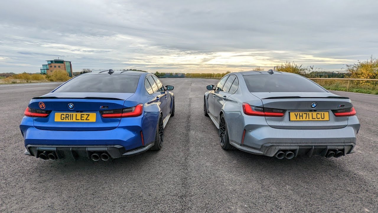 Drag Race BMW M3 RWD vs M3 xDrive G80 | 4k - YouTube