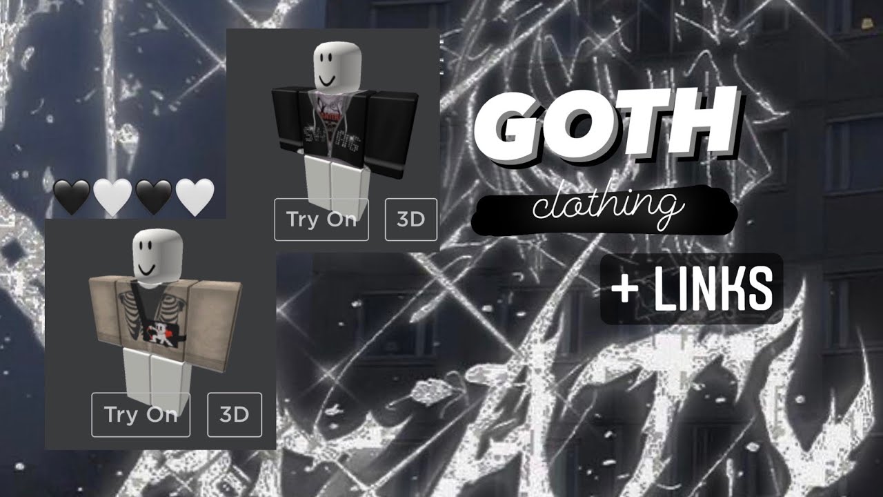 10 GOTH ROBLOX CLOTHES + links - YouTube