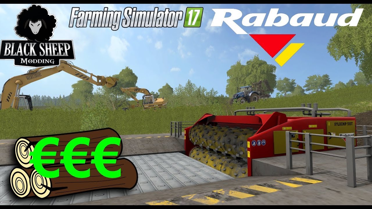 FS17 Placeable Wood crusher RABAUD (Preview NO DATE) - YouTube