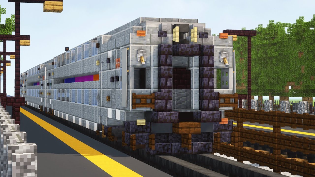 Minecraft NJ Transit Bombardier Multilevel Coach Tutorial - YouTube