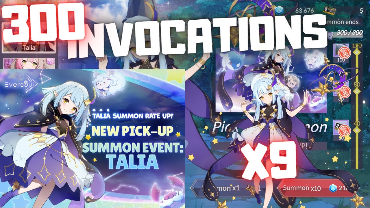 BEST EPIC 300 SUMMONS TALIA BANNER - EVERSOUL (PICK UP BANNER) - YouTube