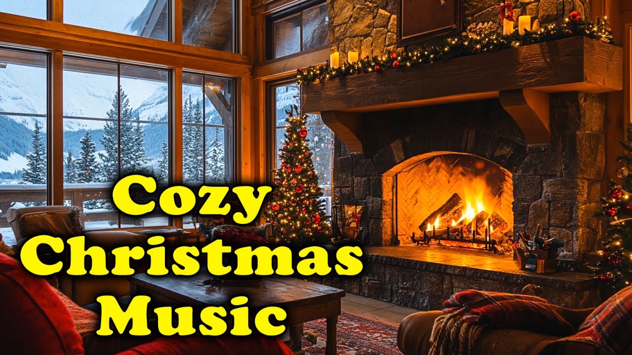 Cozy Fireplaces and Christmas Music | Relaxing Holiday Ambience with ...