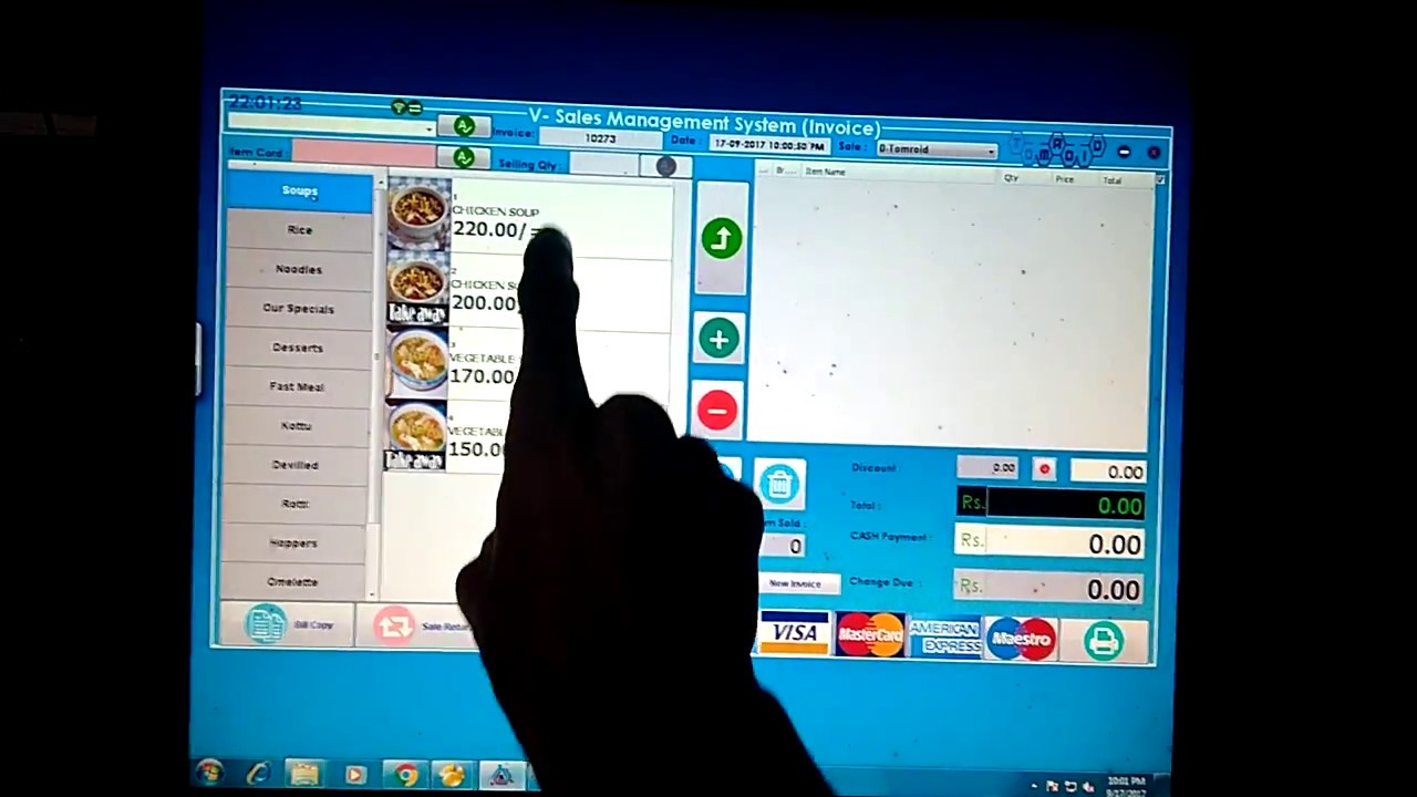 restaurants - pos system demo (Tomroid) - YouTube